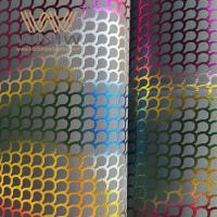 China Mirror Rainbow Spider Web PU Waterproof Leatherette Material for Ball for sale