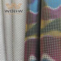China Mirror Rainbow Spider Web PU Waterproof Leatherette Material for Ball for sale