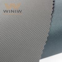 China Gray Diamond Patterned Faux Leather For Gloves Vegan Friendly Embossed Fabric for sale