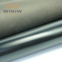 China Black Glaze Polyester Leather Look Fabric for Belts sew and cut for sale