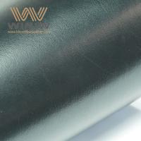 China Black Glaze Polyester Leather Look Fabric for Belts sew and cut for sale