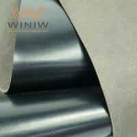 China Black Glaze Polyester Leather Look Fabric for Belts sew and cut for sale