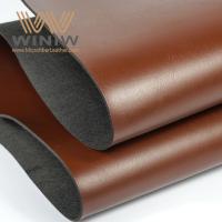 China Brown Embossed Faux Leather Fabric for Belts Wholesaler Good Price selling products for sale