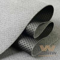 China Versatile 0.6-1.0mm Syn Leather Best Perforated Faux Leather Fabric for sale