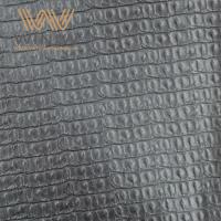 China Black Faux Leather Crocodile Embossed Leather Normal Colors My Order for sale