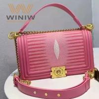 China Flash Dance Purple Pink Crocodile Skin Leather Microfiber Leather Fabric Material Microfiber for sale