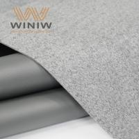 China Gray Faux Patent Leather Fabric For Sofa Polyurethane Resins Printed Faux Leather for sale