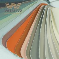 China Morandi Color Series Faux Leather Material For Furniture Polyurethane Vegan Full Grain Nappa Leather for sale