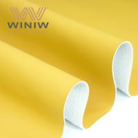 China Lemon Yellow Suede Leather Fabric For Sofa Selling Products Suede Leather Sofa for sale