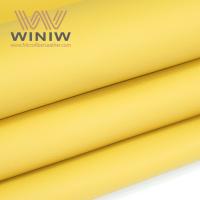 China Lemon Yellow Suede Leather Fabric For Sofa Selling Products Suede Leather Sofa for sale