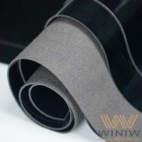 China 0.8 Mm Pu Black Vinyl Patent Fabric Water Resistant for sale