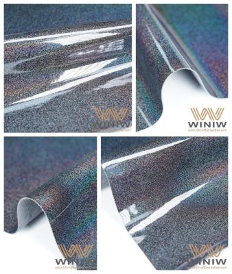 China 1.2 Mm Patent Leatherette Fabric Tear Resistant For Shoes for sale