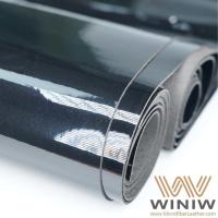 China Microfiber PU TPU Metallic Patent Synthetic Leather For Shoes for sale