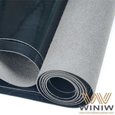 China Holographic Microfiber Patent Leather Fabric High Glossy for sale