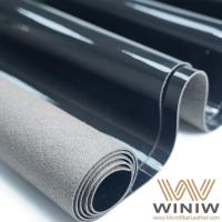 China High Resilience Microfiber Patent Faux Leather 0.8mm 2mm for sale
