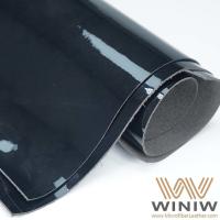 China Microfiber PU TPU 1.8 Mm Artificial Patent Leather for Shoes for sale