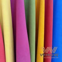 China Soft PU Leather Garment With Rich Color Durable And Stable Size for sale