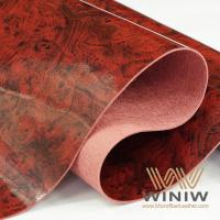 China Automotive Odorless Faux Two Tone Antique Pattern Leather With Long Lasting Use for sale