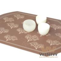 China Fancy High End Faux Leather Mats For Tabletop Protection for sale