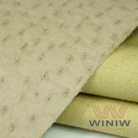 China Healthy Convenient Faux PU Microfiber Leather For Sofa Upholstery With Softness for sale