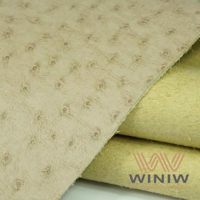 China Healthy Convenient Faux PU Microfiber Leather For Sofa Upholstery With Softness for sale