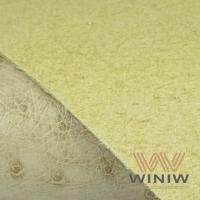 China Healthy Convenient Faux PU Microfiber Leather For Sofa Upholstery With Softness for sale