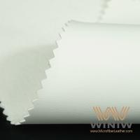 China Environmental Friendly White Solvent Free PU Fabric Upholstery Leather For Sofa Covers for sale
