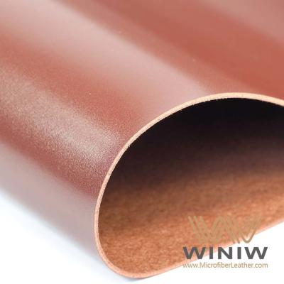 China Peeling And Cracking Resistant Microfiber Faux PU Leather Fabric For Belts for sale
