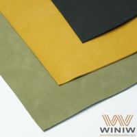 China High Quality Surface Finish Synthetic Microfiber Nubuck Leather Fabric for sale
