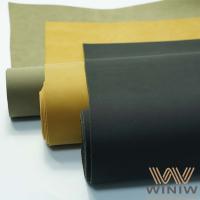 China Environmental Friendly Artificial Microfiber Nubuck Leather Material for sale
