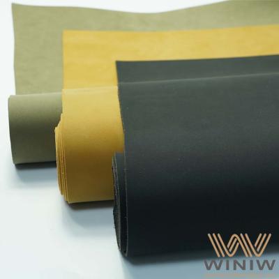 China Environmental Friendly Artificial Microfiber Nubuck Leather Material for sale
