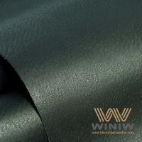 China Harmless Dark Green PU Vinyl Leather For Shoes Lining for sale