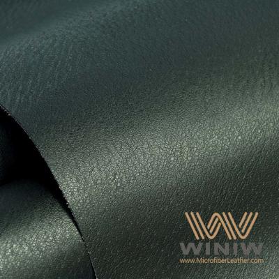 China Harmless Dark Green PU Vinyl Leather For Shoes Lining for sale