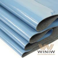 China Tightly Glued PU Syn Microfiber Leather Upper Material For Shoes Making Industry for sale