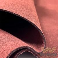 China Chocolate Color Faux Suede Microfiber Leather for Horse Saddles for sale