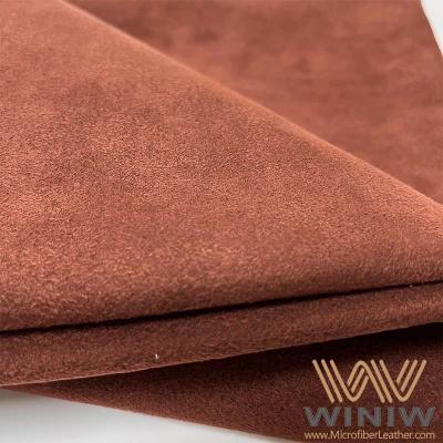 China Chocolate Color Faux Suede Microfiber Leather for Horse Saddles for sale