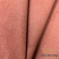 China Chocolate Color Faux Suede Microfiber Leather for Horse Saddles for sale