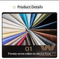 China 0.5mm Smooth Texture Synthetic Leather Fabric Covering Material for sale