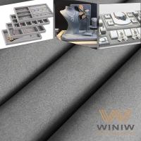 China Anti-Mildew Alcantara Suede Fabric Syn Leather for display stands for sale