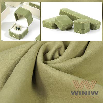 China Highly Elastic Faux Leather Suede Material For Display Stands for sale