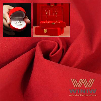 China High Durability Suede Leather PU Synthetic Leather For Show Case for sale