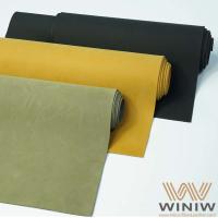 China 1.6mm Thick Nubuck Leatherettes Fabric Safety Shoes Material for sale