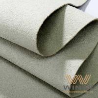 China Stretchable Micro Suede Leather Fabric Material For Car Interiors for sale