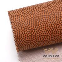 China High Elasticity PU Vegan Leather Ball Material Waterproof Customized for sale