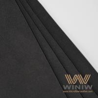 China Good Adhesion Black Micro Suede Vegan Leather For Car Upholstery for sale