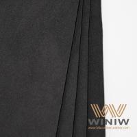 China Good Adhesion Black Micro Suede Vegan Leather For Car Upholstery for sale