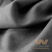 China Water Resistant And Stain Proof Grey Eco Suede Fabric For Cars for sale