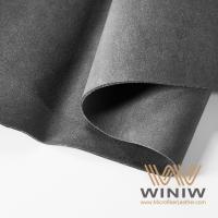 China 1.2mm Vintage Grey Car Seat Cover Faux Suede Leather Fabric Material for sale