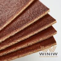 China Micro Fiber Polyurethane Leather Vegan Leather Fabric Labels Making Material for sale