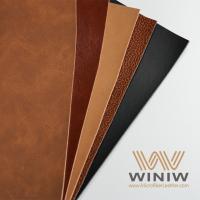 China Fake Leather Fabric Polyurethane Leather  Labels Making Material for sale